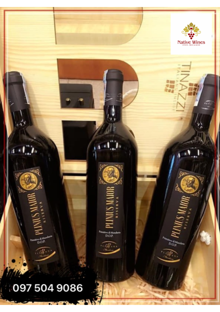 Rượu Vang Ý Plinius Maior Riserva Primitivo Di Manduria - Native Wines